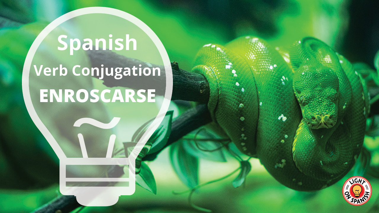 Learn The Conjugation Of Spanish Verb ENROSCARSE Light On Spanish Learn The Conjugation Of Spanish Verb ENROSCARSE Light On Spanish