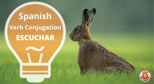 Learn the Conjugation of Spanish Verb ESCUCHAR fast